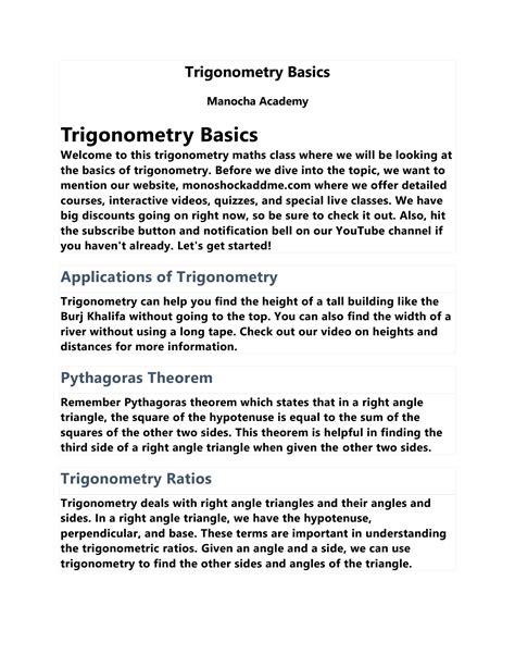 Solution Trigonometry Basics Studypool Solution Trigonometry Basics Studypool