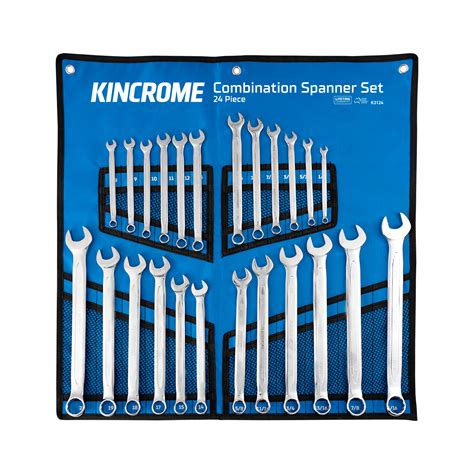 Combination Spanner Set 24 Piece Metric Imperial Kincrome Tools Kincrome