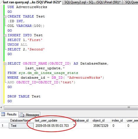 Sql Server Find Last Date Time Updated For Any Table Sql Authority