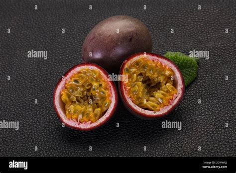 Tropical Fresh Ripe Passion Fruit Stock Photo Alamy