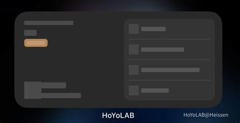 HoyoLab Widget HoYoLAB