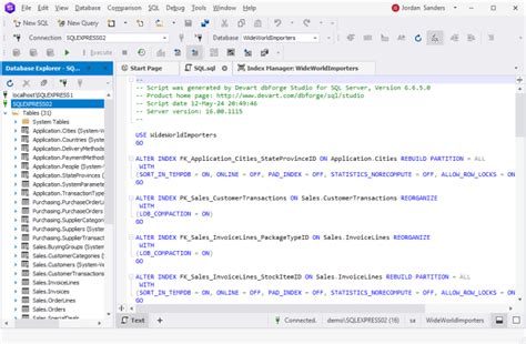 Sql Index — Explanation Creation And Management