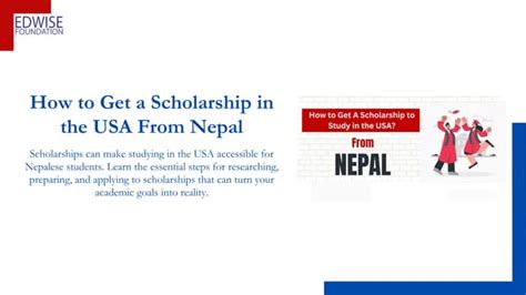 Steps To Securing A Scholarship In The Usa Ppt