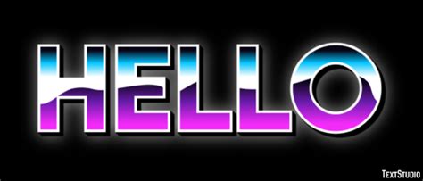 Hello Text Effect And Logo Design Word