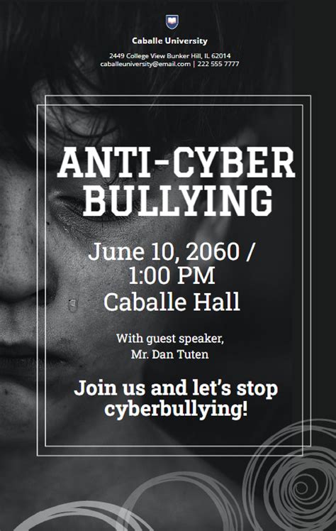 Editable Anti Bullying Poster Templates In Word To Download