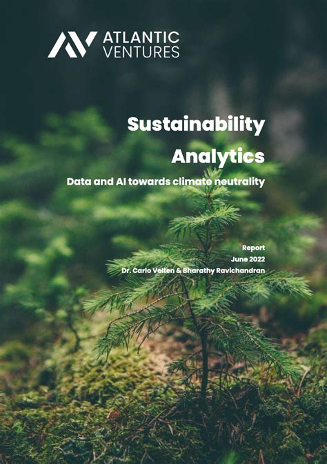Sustainability Analytics Data And Ai Towards Climate Neutrality — Atlantic Ventures