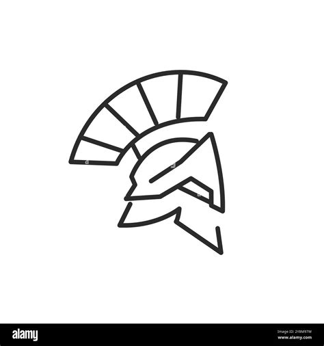 Ancient Warrior Helmet Icon Stock Vector Image And Art Alamy