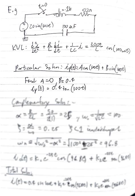 SOLUTION Introduction To Second Order Transient Equations For