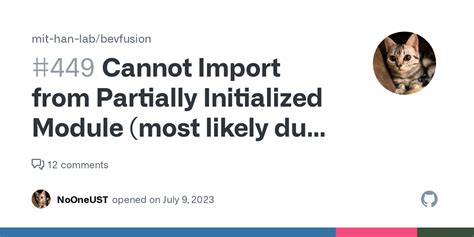 Cannot Import From Partially Initialized Module Most Likely Due To A