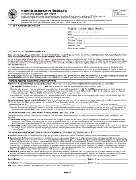 Nelnet Income Based Repayment Form Pdf Fill Online Printable