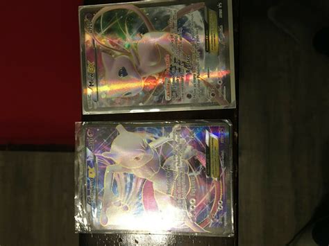 Mavin Pokemon TCG Mewtwo Ex And Mew Ex Full Art Rainbow Very Rare