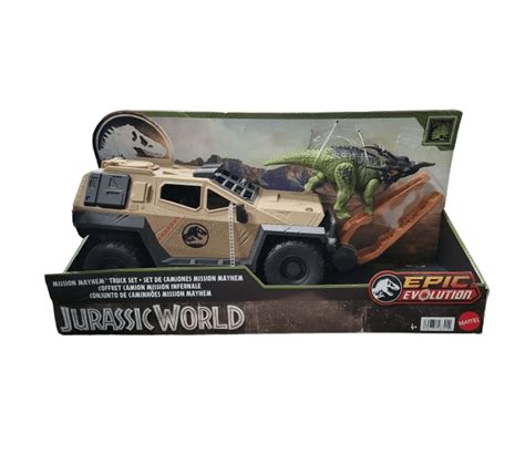 Jurassic World Mission Mayhem Truck Set With Tricerytops