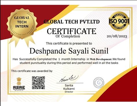 Sayali Deshpande On Linkedin Webdevelopment Internship Learningjourney Html Css