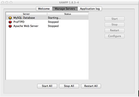 Macos Xampp Mysql Will Not Start On Mac Mavericks Version 1093