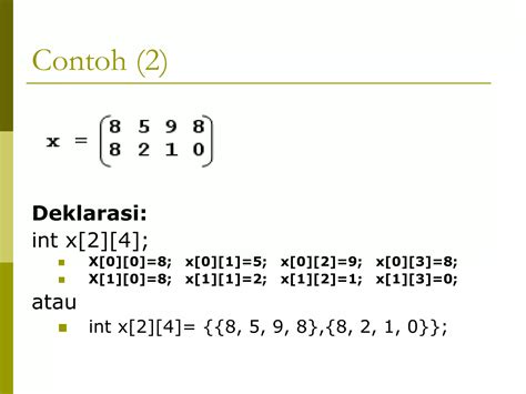 Algoritma Matriks Ppt