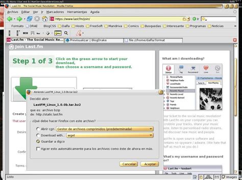 Manual LastFM Como Crear Un Usuario Instalacion Configuracion Del
