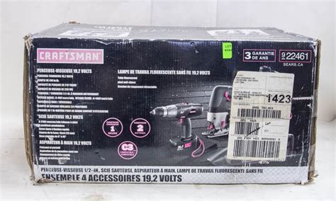 Craftsman 192vt 4pc Tool Set Drill Light Saw