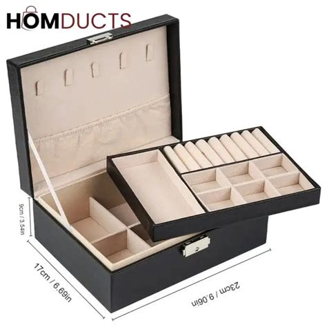 2 Layer Leather Jewelery Organizer Homducts