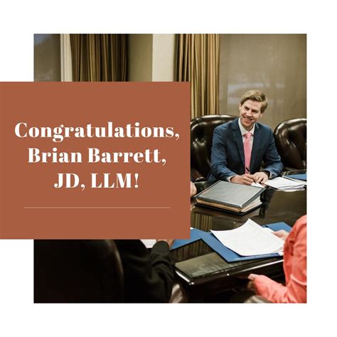 Brian Barrett J D Ll M On Linkedin Thank You To The Evans And Davis