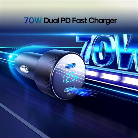 Joyroom W Dual Billaddare X USB C Med Digital Display Teknikdelar Se