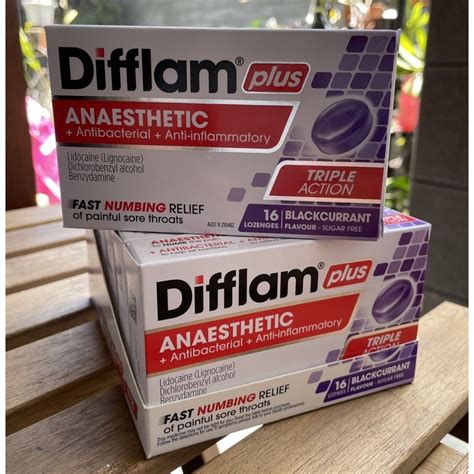 Jual Difflam Plus Anaesthetic Sore Throat Lozenges Shopee Indonesia