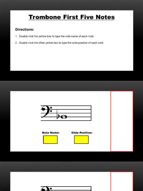 Trombone First Five Notes Pdf