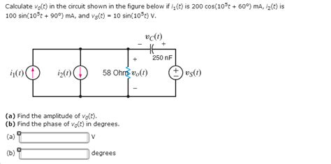 Solved Calculate V T In The Circuit Shown In The Figure Chegg