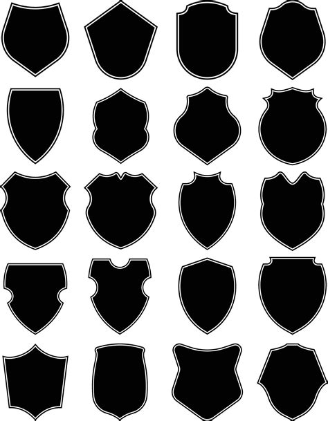 Police Badge Shape 35690257 Vector Art At Vecteezy