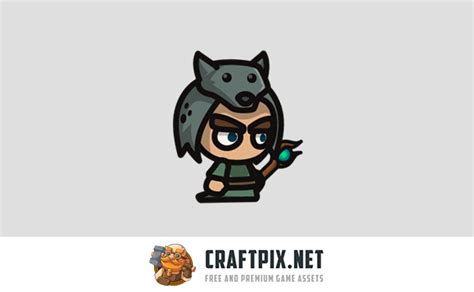 Druid Tiny Style D Character Sprites CraftPix Net