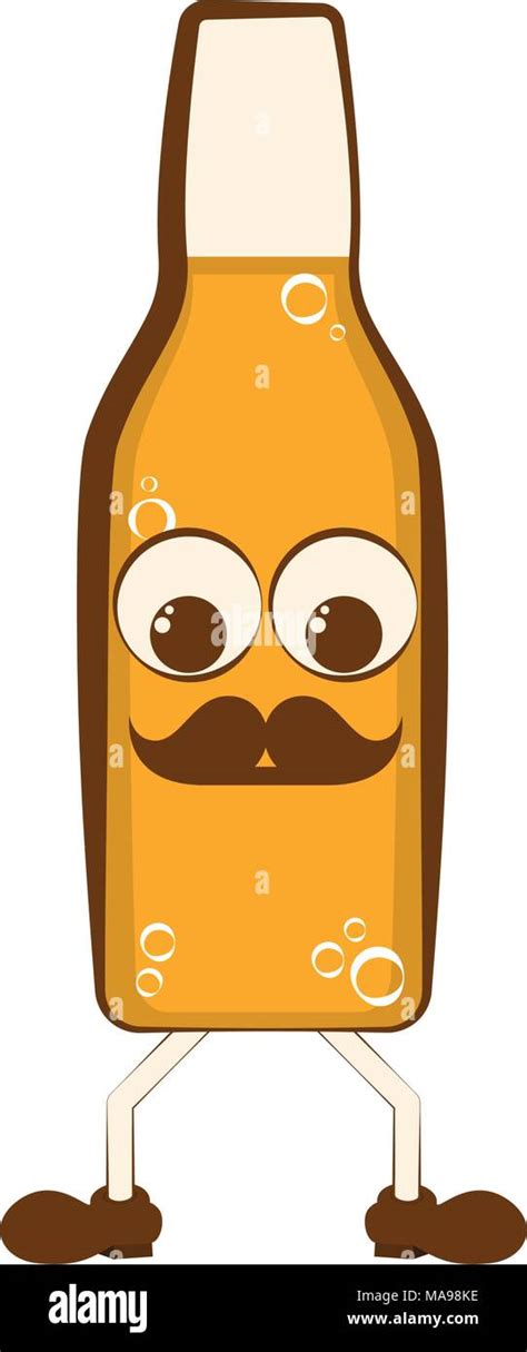 Vintage Happy Beer Cartoon Character Stock Vector Image Art Alamy