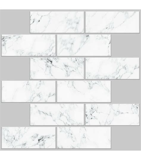 Carrara Marble Subway Peel And Stick Tile Backsplash Joann