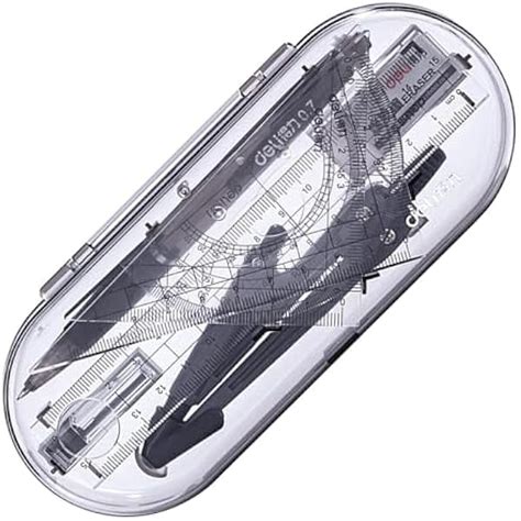 Zlc Compass Geometry Tool Protractor And Compass Geometry Set Kit Drawing Compass Math Metal