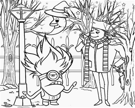 Gru And Evil Minion From Despicable Me 2 Coloring Play Free Coloring