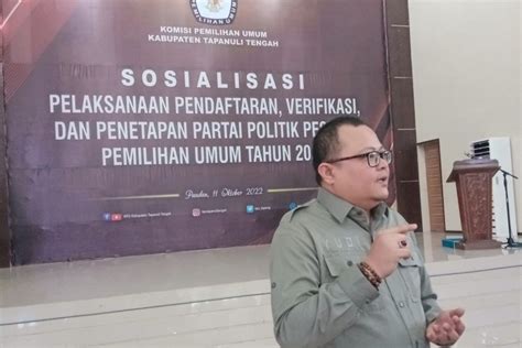 KPU Tapteng Sosialisasi Pendaftaran Parpol Peserta Pemilu 2024 ANTARA