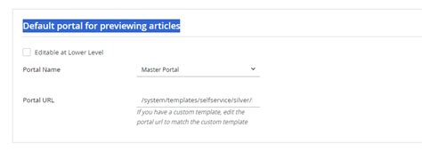 Working Of Default Portal For Preview Setting Knowledge Hub Egain