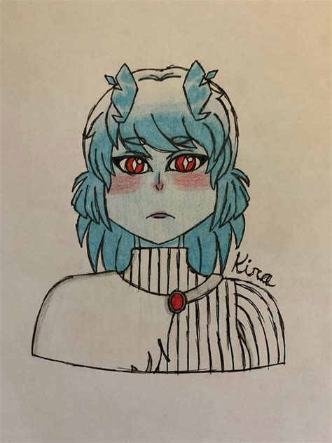 Ice Oc Drawing By Zephyrdrawzart On Deviantart