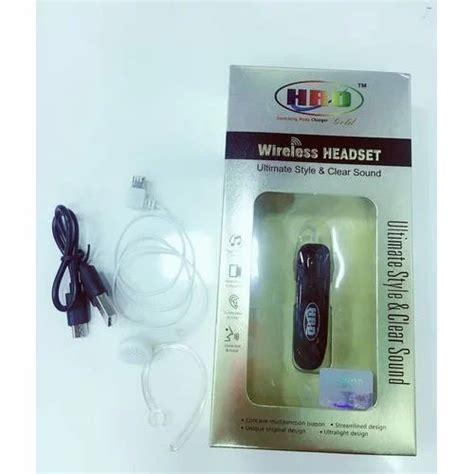 HRD Black Bluetooth Headset At 180 Piece In Mumbai ID 18466873291