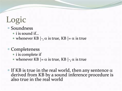Artificial Intelligence Logic Agents Ppt