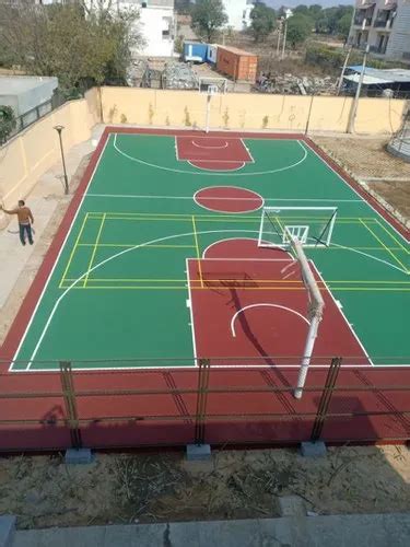 Outdoor Synthetic Basketball Court Flooring At Rs 60 Square Feet In