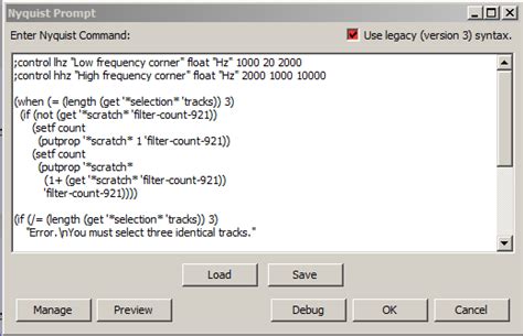 Old Nyquist Prompt I Was Given No Longer Working Windows Audacity Forum