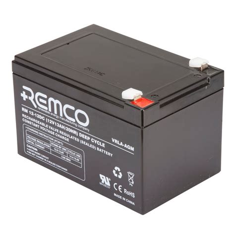 Remco 12v 12ah Agm Deep Cycle T2 Terminal Battery Australia