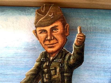 Sonic Boomer Chuck Yeager Dimensional Print On Wood Etsy