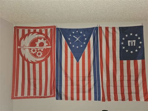 Decided Not To Be Lazy And Started My Flag Wall R Fallout