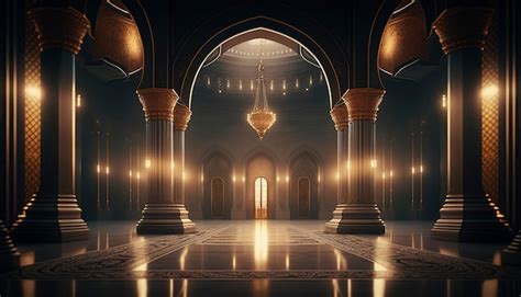 Premium Ai Image A Luxury Interior Hall Ai Generated