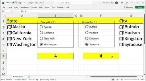 How To Add Option Button In Excel Without Vba Youtube