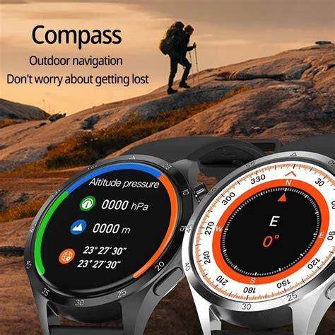 GT4 Pro Montre Connectée Homme Écran HD AMOLED Bluetooth NDavid