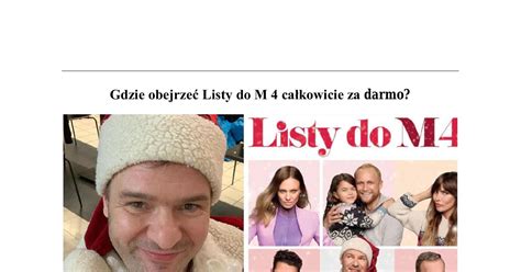 Listy Do M 4 Online Cały Film Oglądaj Za Darmopdf Docdroid