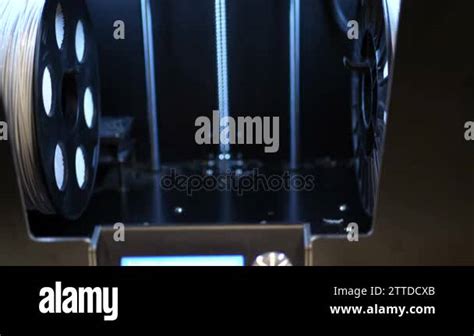 Working 3d Printer Sequence Tripod Printing With Plastic Wire