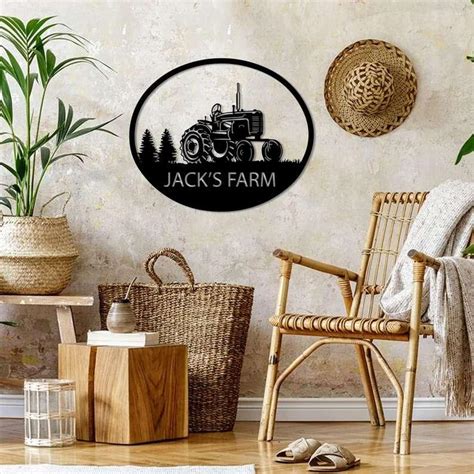 Tractor Sign Metal Farm Sign Farmhouse Custom Metal Wall Art Dreamrooma