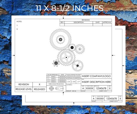 Visio Format Engineering Drawing Schematic Or Blueprint Template